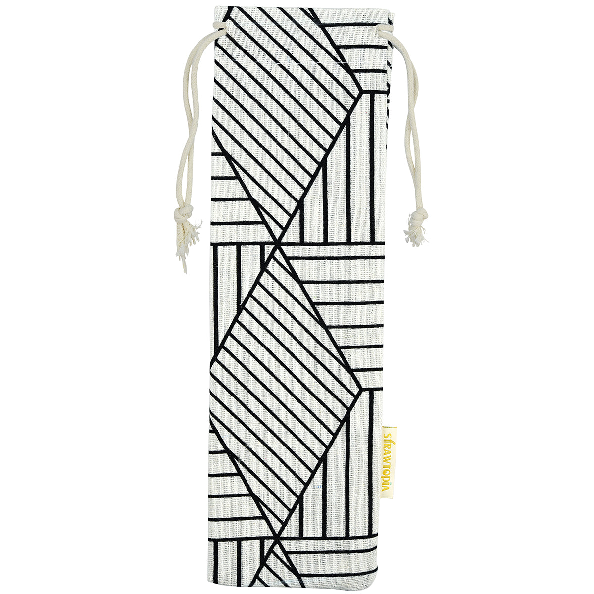 Handmade Drawstring Case Bag for Straws (Seamless Lines) — STRAWTOPIA