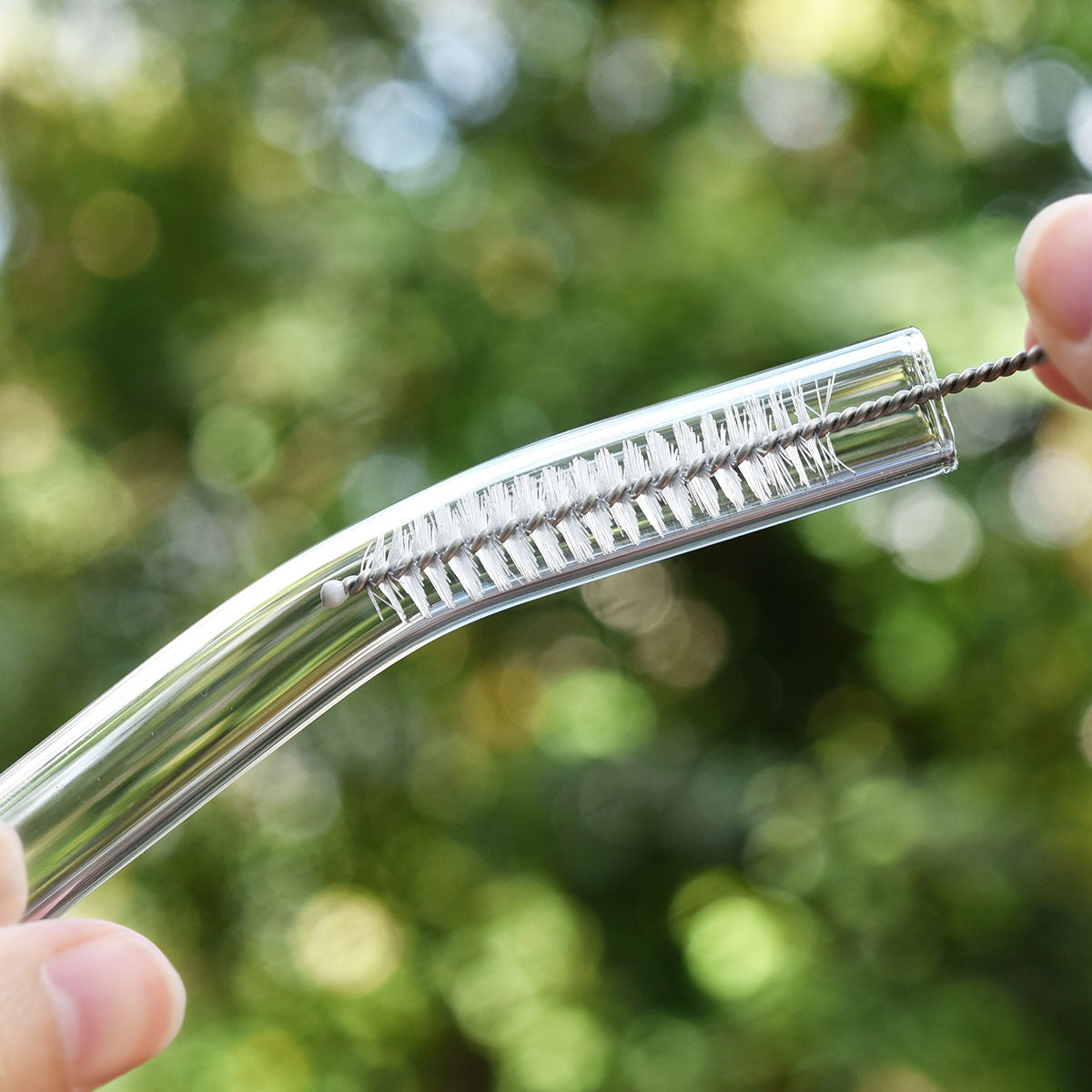 2 Bendy 2 Straight Reusable Glass Straws Jumbo 12mm —STRAWTOPIA